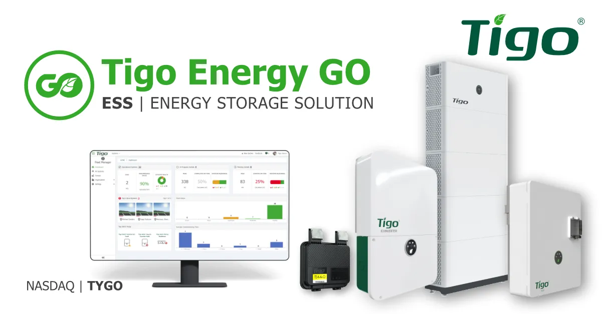 Tigo Energy Launches the GO Line of Solar and Storage Energy Products